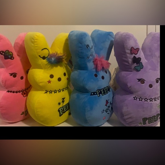Peeps | Holiday | Easter Emo Peeps Plush Set Of 4 Brand New | Poshmark